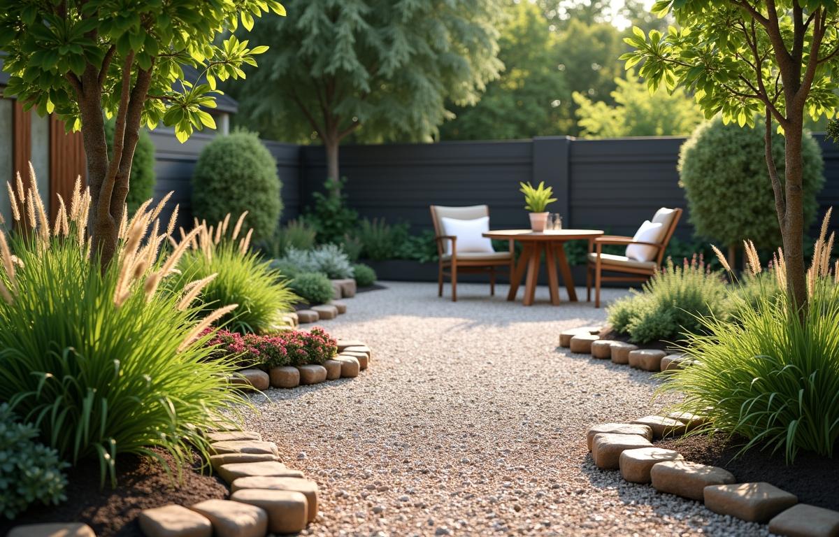 Low Budget Backyard Designs With Gravel