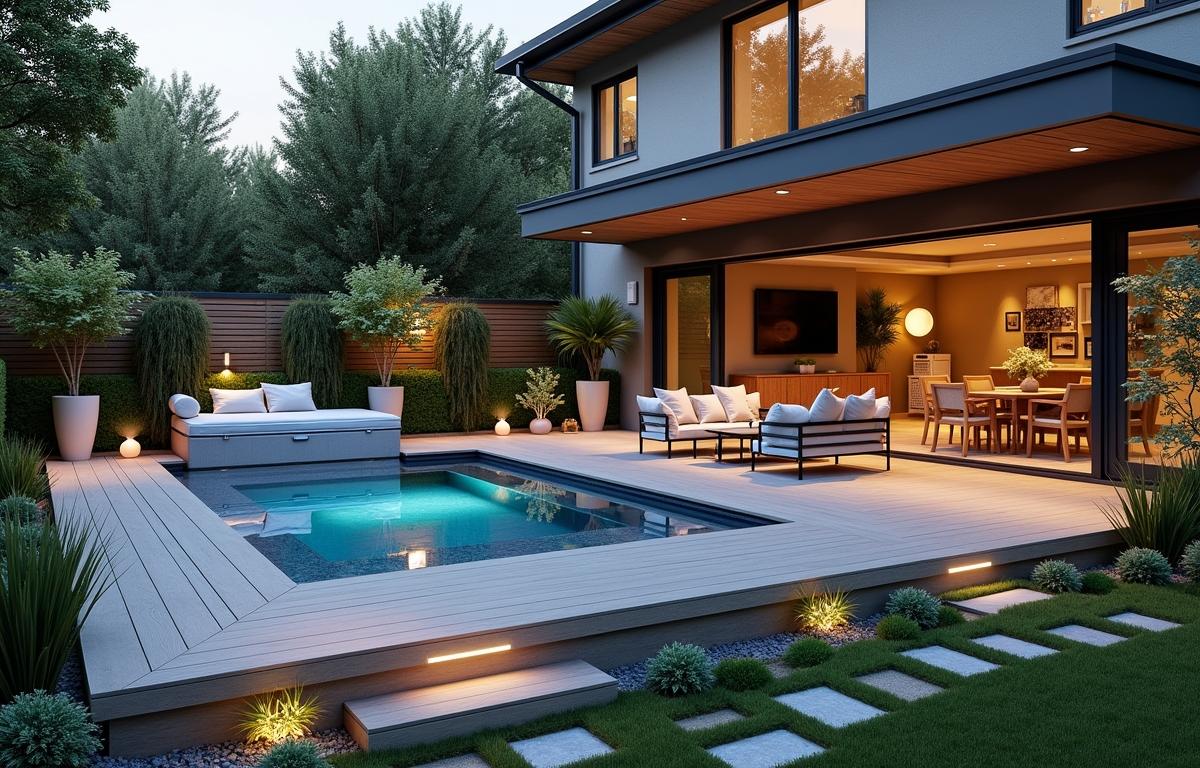 Backyard Swim Spa Deck Ideas